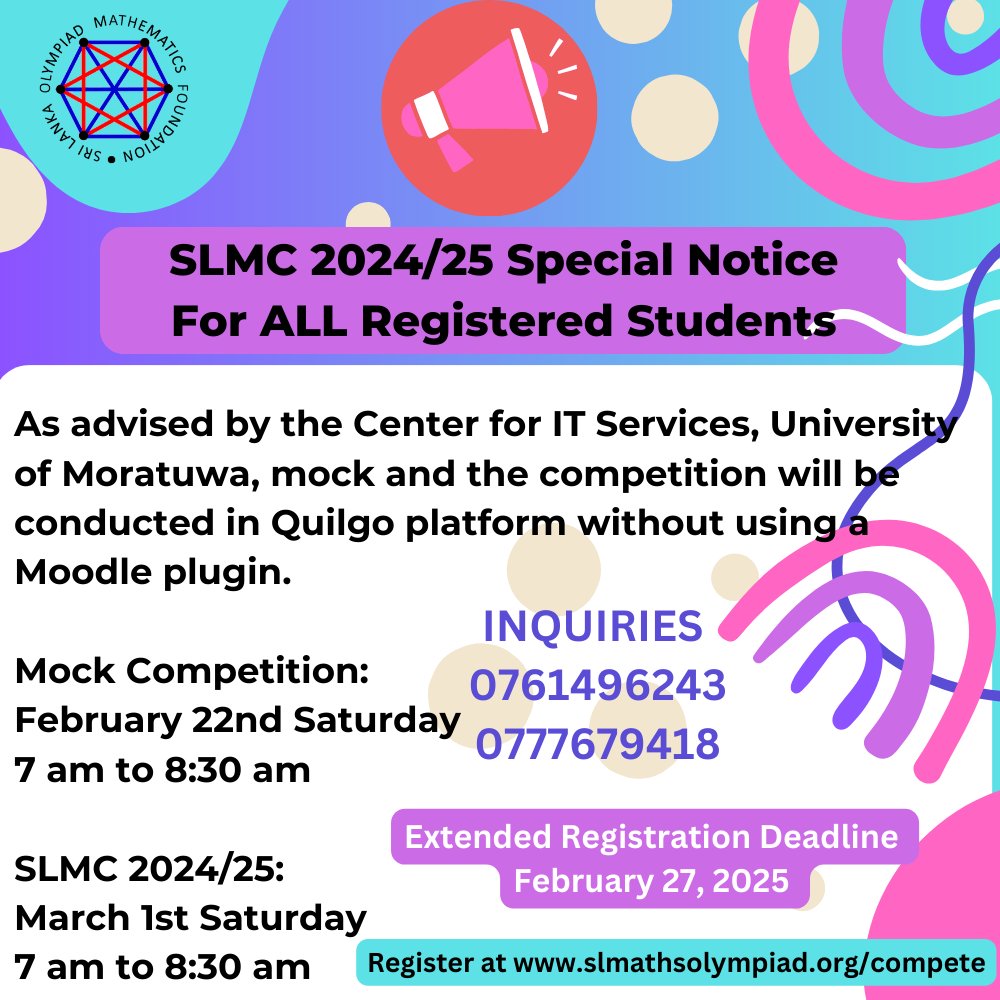 Sri Lanka Olympiad Mathematics Foundation